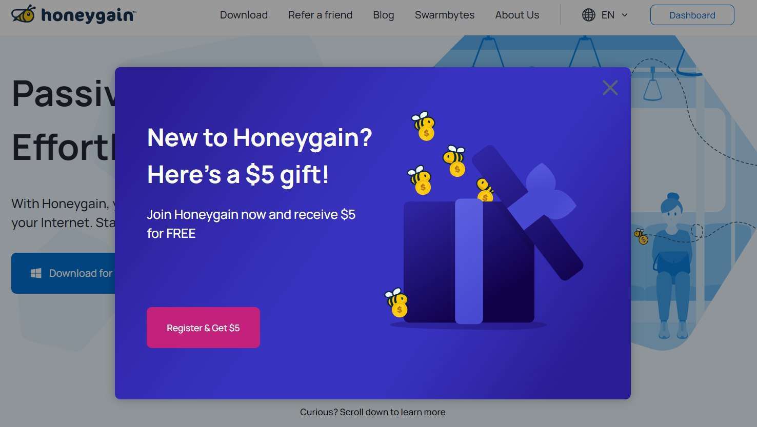 Honeygain Coupon Code – Instantly Unlock $5 Sign-Up Reward!
