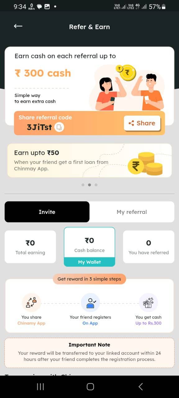 Chinmay Referral Code | Unlock ₹300 Signup Bonus Instantly