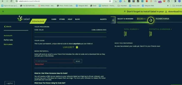 Salad Referral Code – Instantly Unlock 2x Earning Rate Bonus